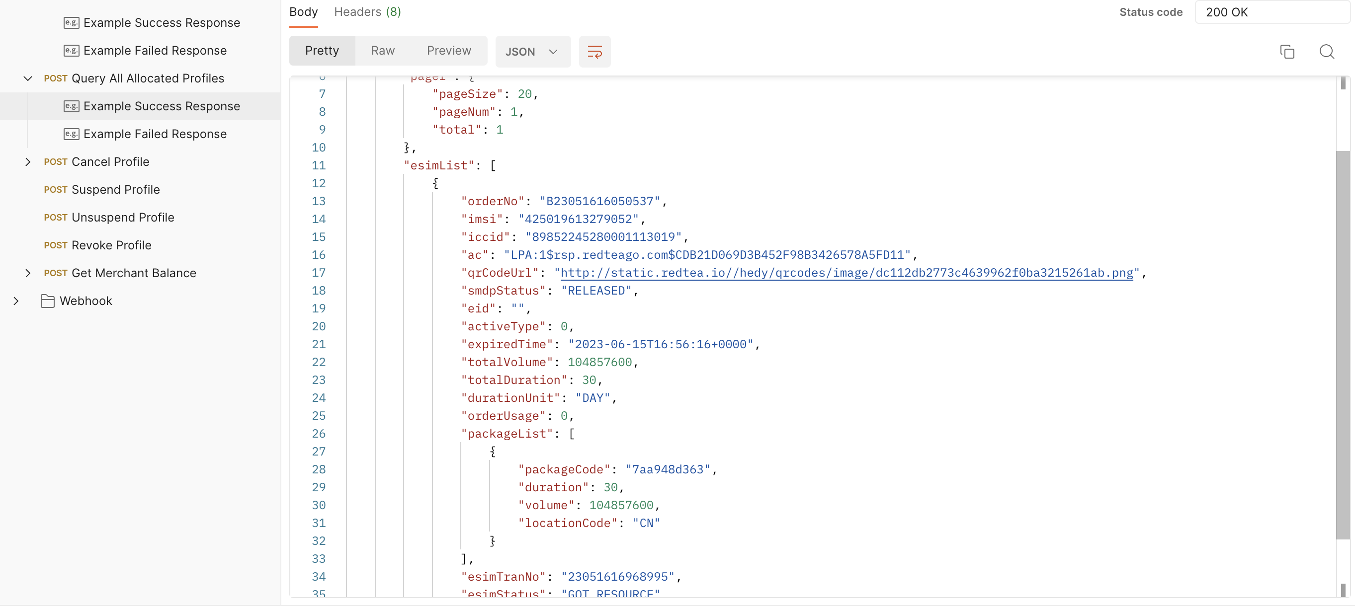 Making an eSIM purchase with the API - eSIM Access