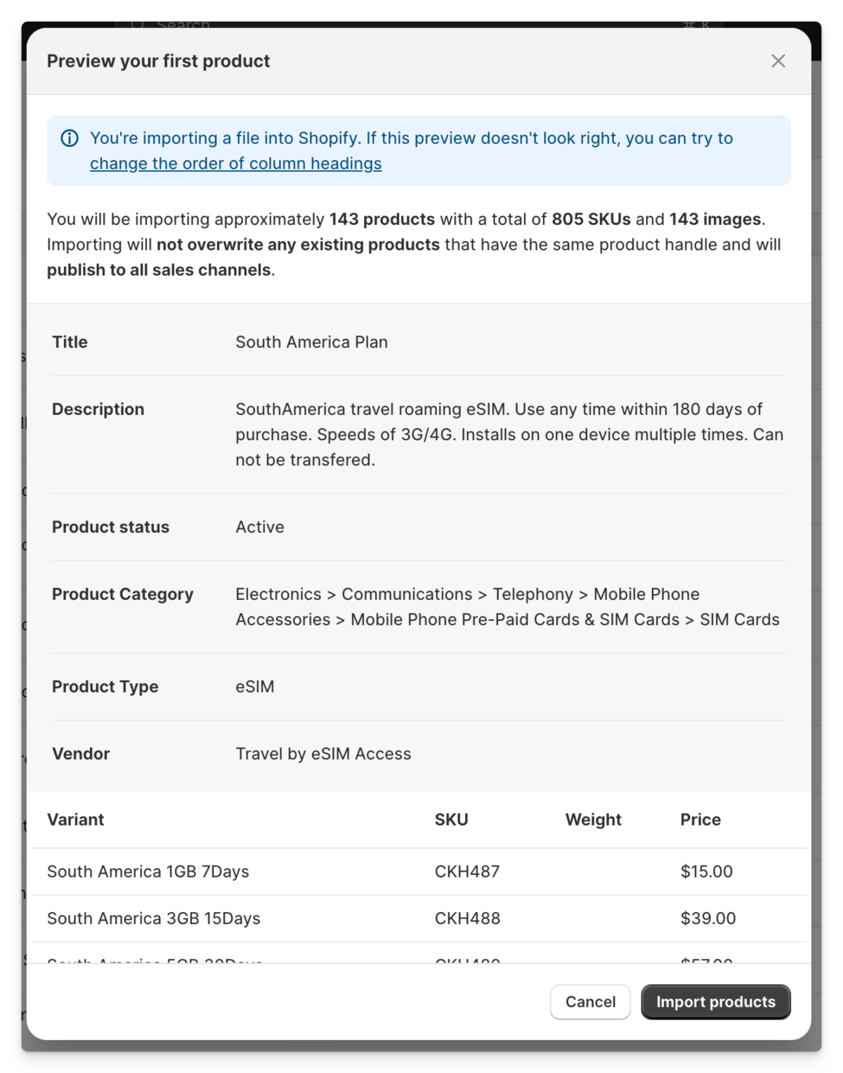 Sell eSIMs on Shopify with Make.com - eSIM Access