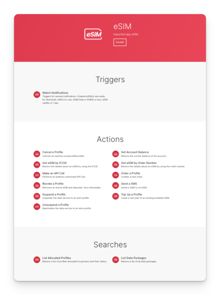 How to start with Make.com - eSIM Access